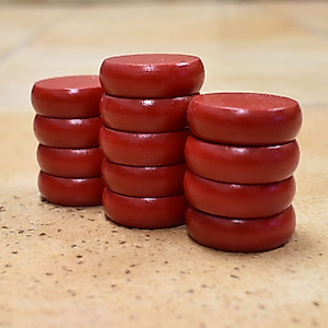 4 Player Crokinole Disc Party Pack (52 Large Discs - 1 1/4 Inch Diameter (3.2cm))