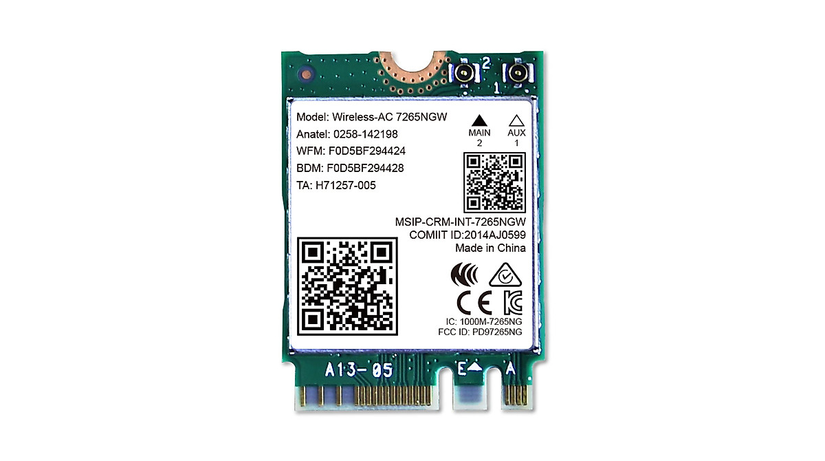 NETELY Wireless-AC 7265NGW NGFF M2 Interface WiFi Adapter with Bluetooth 4.2, Intel Wireless-AC ...