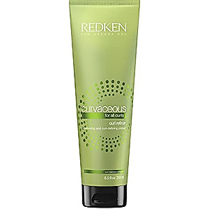 Redken Curvaceous Curl Refiner Cream | For Curly Hair | Curl Defining Primer That Helps Control Frizz | With Moringa Oil | 8.5 Fl Oz