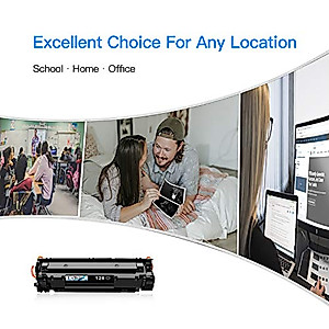 LxTek Compatible Toner Cartridge Replacement for Canon 128 CRG128 to use with ImageCLASS D530 D550 MF4570dw MF4570dn MF4770n FaxPhone L190 L100 Printer Tray (Black, 2 Pack)