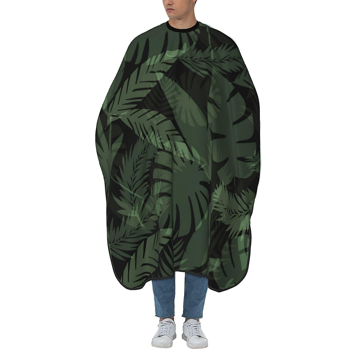 Custom Professional Salon Barber Cape Personalized Hair Cutting Cape with Closure Snap Customized Hairdressing Apron for Barbershop Home (55 x 66 inch)