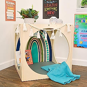 Children’s Factory Tranquility Cube Reading Nook, Wooden