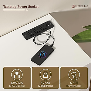 Kucreiheat 70'' TV Stand with 36'' Fireplace-LED Light Entertainment Center for 75+ inch TV-White TV Cabinet with Storage, Modern TV Console for Living Room