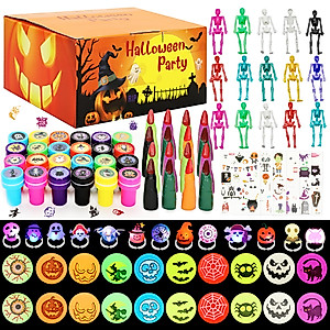 Generic Halloween Party Favors Bulk - 126pcs Assortment Toys for Kids Halloween Treat Bags Stuffers Goody Bag Fillers Halloween Gifts for Boys Girls Halloween Treat Prizes for Kids