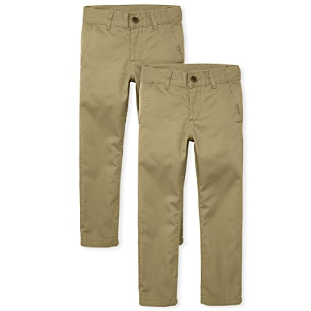 The Children's Place boys Skinny Chino Pants, Flax, 10