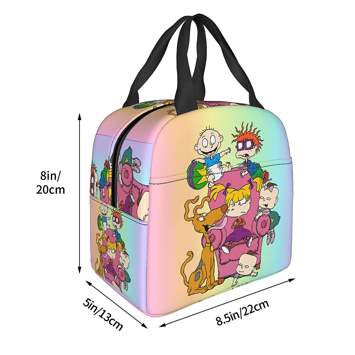 Rasgruta Lunch Box Large Capacity Lunch Bag Cute Insulated Bento Lunch Box For Boys Girls Women
