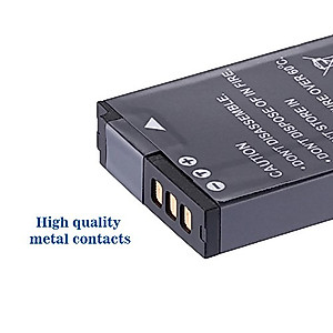 Powerextra 2 x EN-EL12 Battery Compatible with Nikon Coolpix A1000, B600, AW100, AW110, P300, S630, S640, S6000, S6100, S6150, S6200, S6300, S8000, S8100, S8200, S9050, S9100, S9200, S9300, S9500
