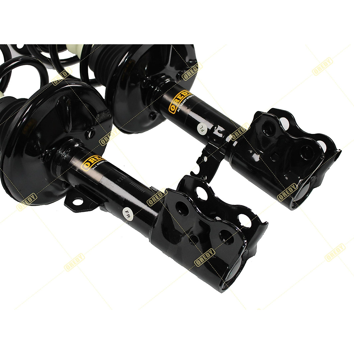 OREDY 2 Front Struts for Toyota Corolla 2009 2010 2011 2013 1.8L USA Built w/ M10 Stud Shock Absorbers w/Coil Spring Assembly - 572598 572597