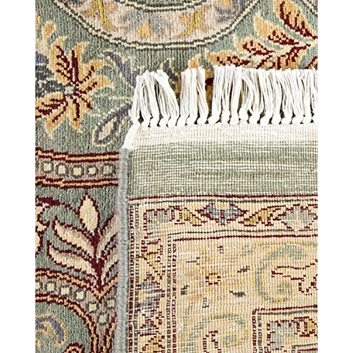 One of a Kind Hand Made Mogul Traditional Light Gray Area Rug Carpet Living Room Bedroom Dining Room 8 x 10