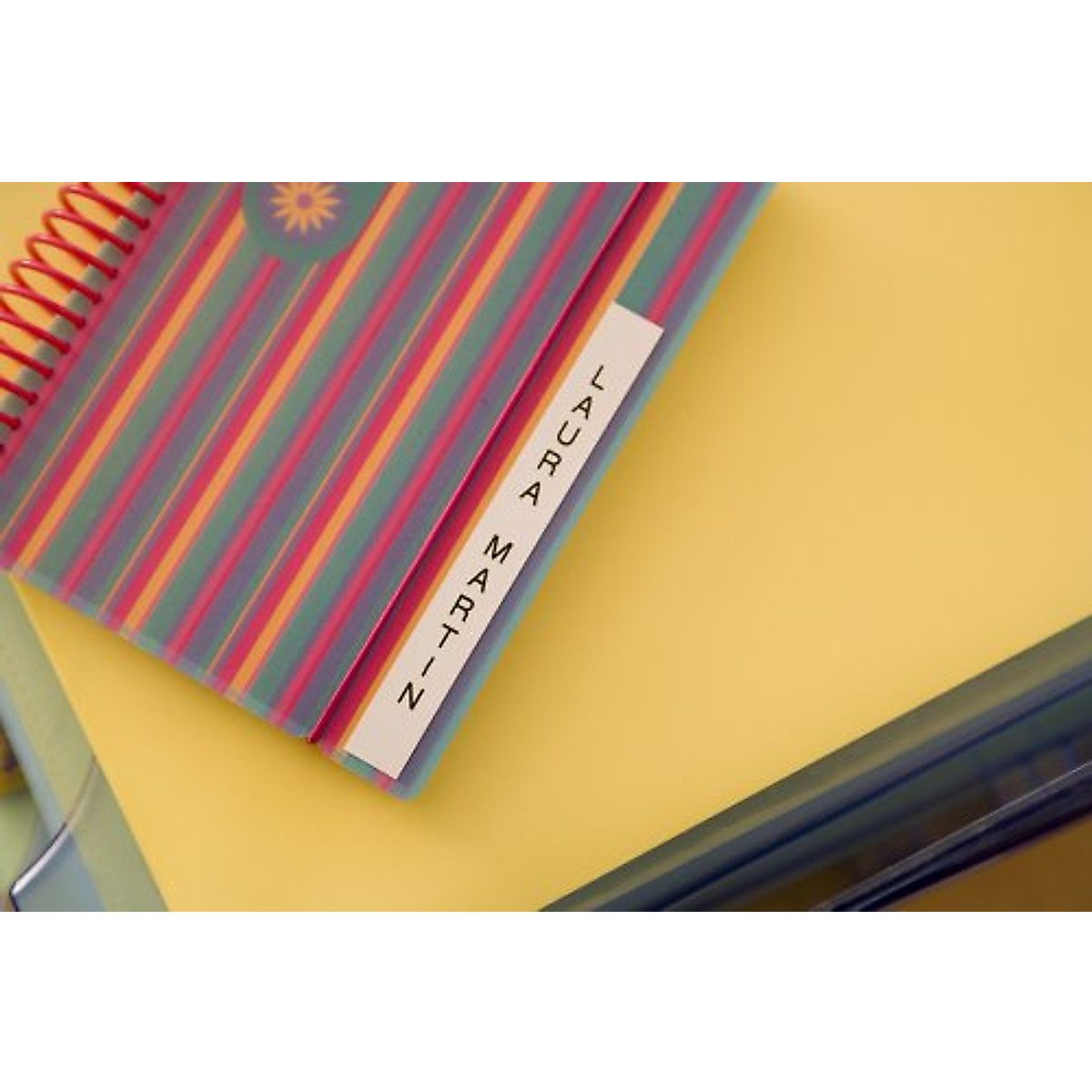 Brother P-Touch, PTM95, Monochrome, Handy Label Maker, 9 Type Styles, 8 Deco Mode Patterns, Navy Blue, Blue Gray