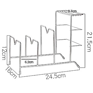 STRAW Knife Holder - Stainless Steel Knife Block Holder - Easy Cleaning, Space Saver Knife Storage - Knife Organizer