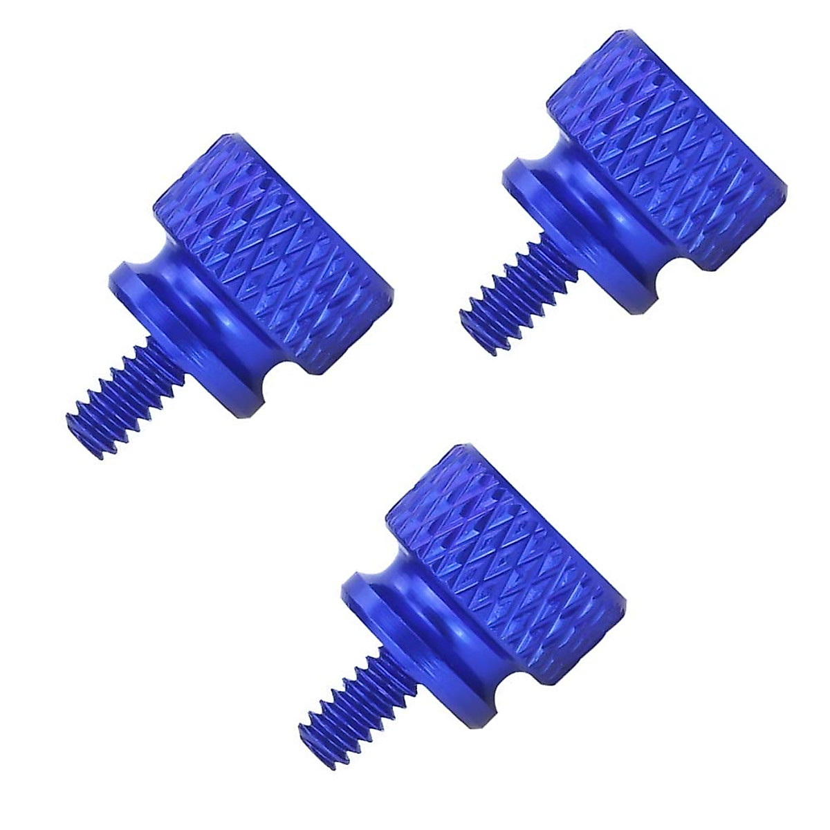YATENG 10-pcs Anodized Aluminum Computer Case Thumbscrews (6-32 Thread) for Computer Cover/Power Supply/PCI Slots/Hard Drives DIY Personality Modification & beautification (Royal Blue)