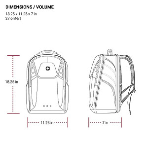 SwissGear 2762 ScanSmart Laptop Backpack, Black, 17-Inch