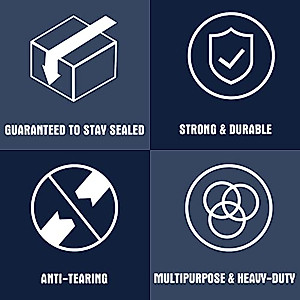 PANDRI Clear Packing Tape, 36 Rolls Heavy Duty Packaging Tape for Shipping Packaging Moving Sealing, 1.88 inches Wide, 65 Yards Per Roll, Total 2340 Yards