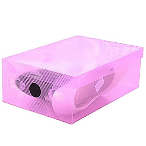 TUNKENCE Boxes Storaget Plastic Multifunctional Shoe Clear Box Color Foldable Storage Home Textile Storage Sign Storage Container