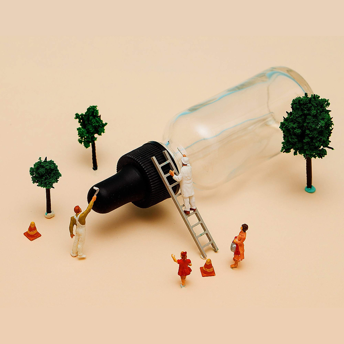 JHCFillé 1oz (30ml) Dropper Bottles, Clear Glass Boston Round Bottle with Glass Eye Dropper, Tincture Bottles with Dropper, Silicon Bulb with 1ml Strong Suction, Pack of 6.