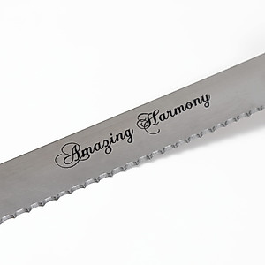 Amazing Harmony bread knife stainless steel full length 11inch blade length 6.8inch