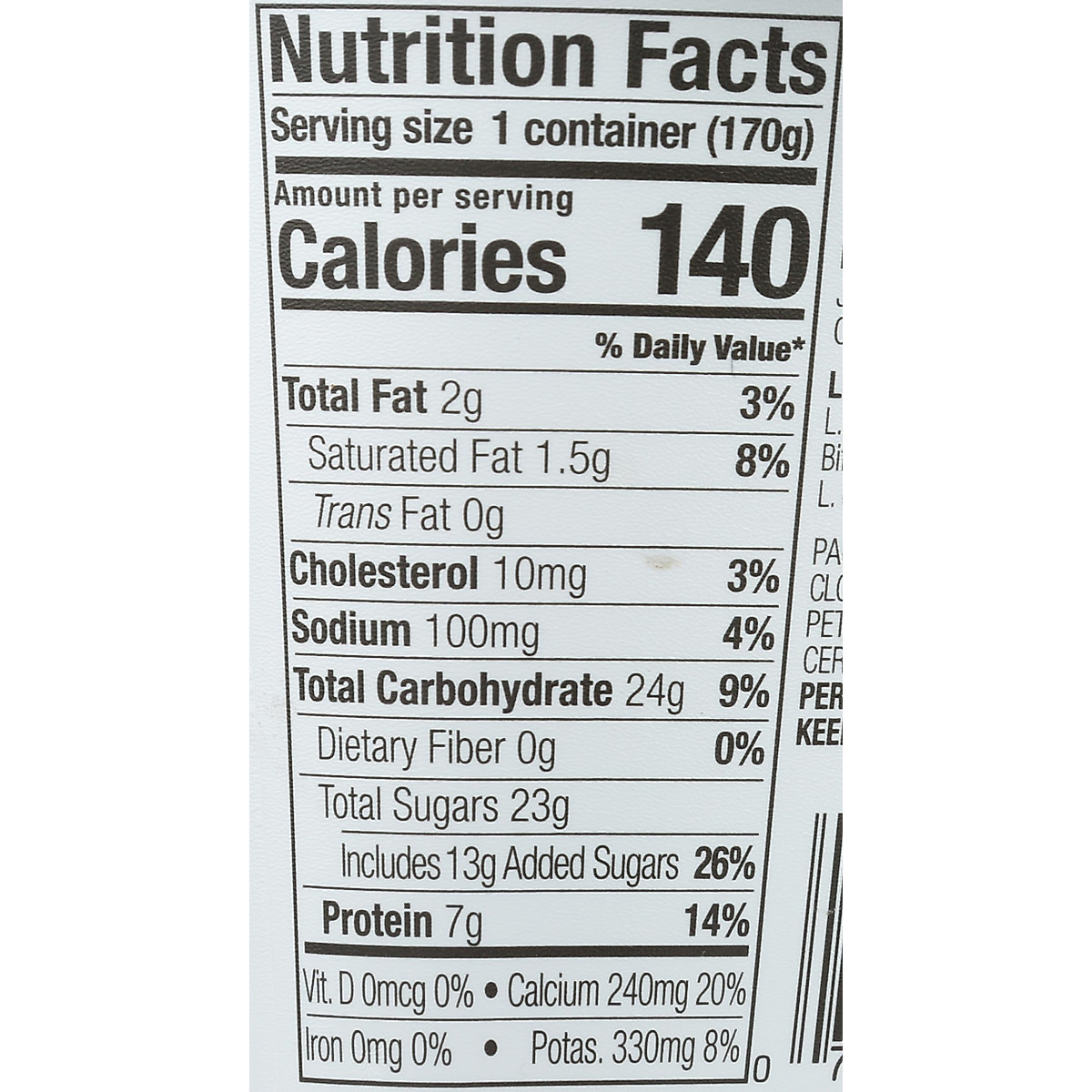 CLOVER SONOMA Organic Low Fat Strawberry Yogurt, 5.3 OZ