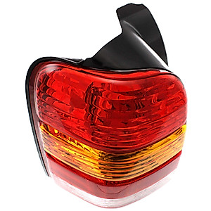 Evan Fischer Driver Side Tail Light Lens and Housing Compatible with 2001-2007 Ford Escape