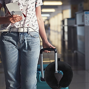 DUANY STORE Neck Pillow for Traveling, Upgraded Travel Neck Pillow for Airplane 100% Pure Memory Foam Travel Pillow for Flight Headrest Sleep, Portable Plane Accessories