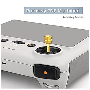 2PC Mini 3 Pro Remote Control Sticks, Mini 3 Pro Drone CNC Aluminum Controller Stick Replacement Joystick Thumb Rocker/Joystick Replacement Parts Mini 3 Pro Accessories