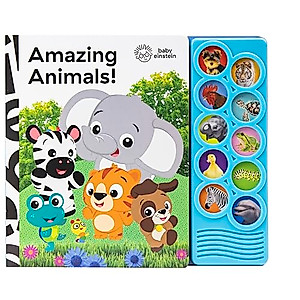 Baby Einstein - Amazing Animals 10-Button Sound Book - PI Kids (Play-A-Sound)
