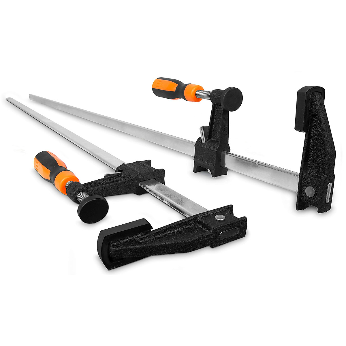 WEN 6530 6-Amp Electric Hand Planer, 3-1/4-Inch & 10236F2 Quick-Adjust 36-Inch Steel Bar Clamps with 2.5-Inch Throat and Micro-Adjustment Handle, Two Pack