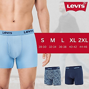 Levi's Boxer Briefs for Men, Cotton Stretch Breathable Men's Underwear 3 Pack Assorted