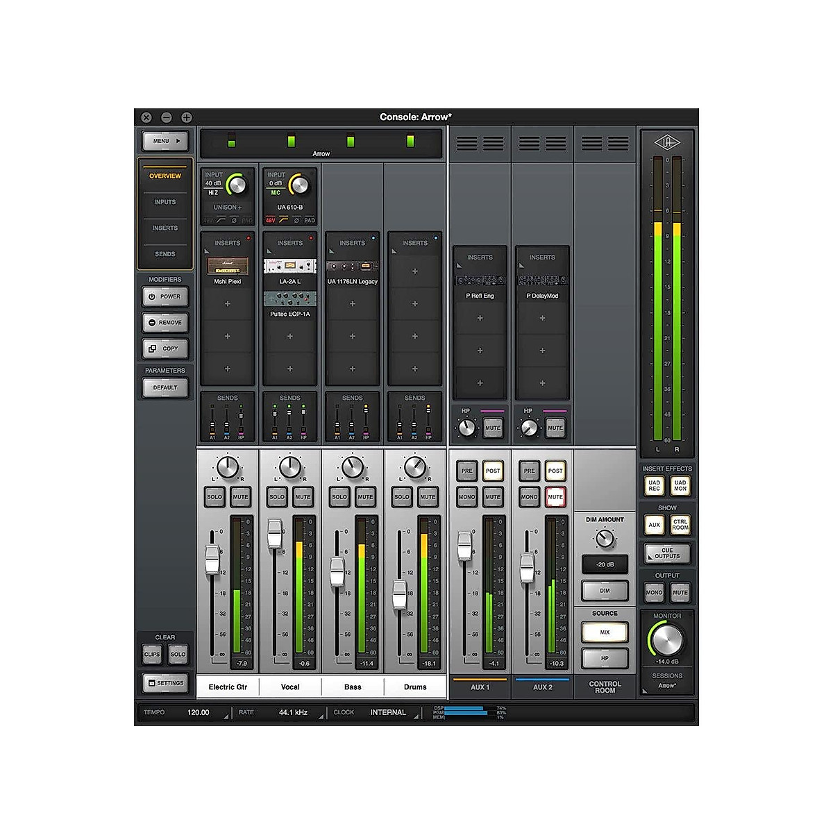 Universal Audio Arrow Thunderbolt 3 Audio Interface,Gray