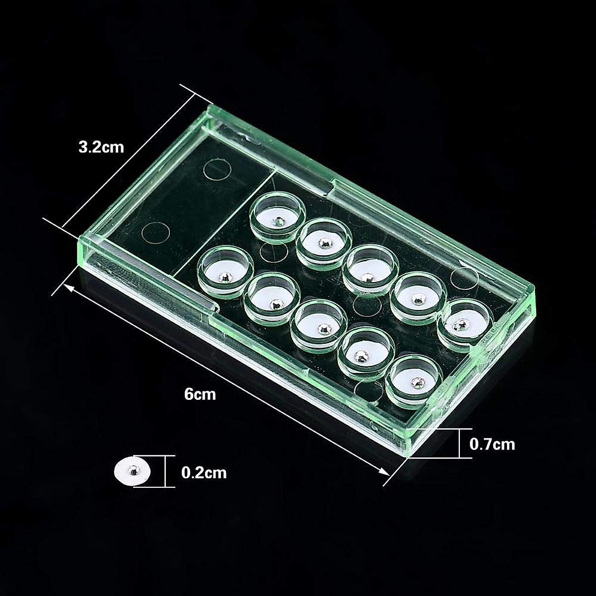 Tooth Ornaments, 10pcs 2mm Dental Crystal Tooth Ornaments Tooth Gems Teeth Jewelry Gem Decoration White with Box