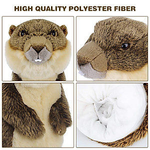 Golf Club Covers, Groundhog/Sloth Marmot Golf Head Covers, Gopher Cover for Drivers, Adorable Crafted Plush Animal Covers, Brown Beige for Men, Women