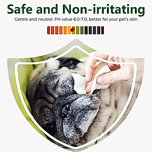 BESTLE Dog Wipes, 100 Count Pet Grooming Wipes, Conditioning Shine Coat, Cleaning and Deodorizing, Pet Wipes for Dogs & Cats, for Sensitive Skin (Aloe Vera)