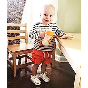 Thinkbaby Baby Bottle to Sippy Conversion Kit, Orange