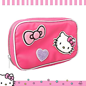 Sanrio Hello Kitty Nylon Jewelry Holder Organizer with Zip Closure - Officially Licensed Hello Kitty Jewelry Travel Organizer