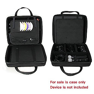 Hermitshell Hard EVA Travel Case Fits Sony PlayStation 4 PS4 Pro Game Console + Wireless Move Motion Controller