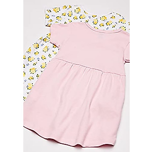Luvable Friends Baby Girls' Cotton Dress, Floral, 0-3 Months