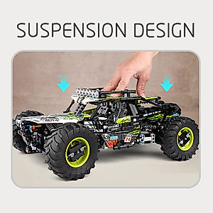 Mould King 18002 RC Climbing Car Building Kits for Boys, 1879 Pieces MOC Building Blocks 4X4 Off-Road Truck Model Sets, Stem Remote Control Car Bricks Toys for Kids