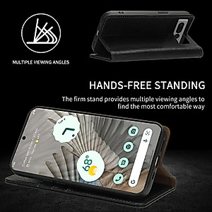 Neiye for Google Pixel 7 Pro Wallet Case with [RFID Blocking] Card Slot Stand Strong Magnetic Flip Fold Leather Protective Phone Case for Google Pixel 7 Pro Case Wallet(6.7 inch-Black)