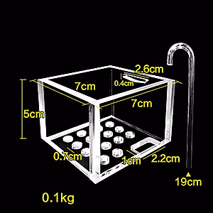 3-in-1 Aquarium Filter Boxes Transparent Acrylic Externa Hanging Water Purifier Aquarium Supplies for Home Restaurant Hotel Aquarium Tools(for widening Five Boxes and Seven Boxes)