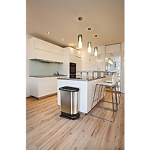 Rotho Paso Refuse Pedal Bin Duo 50 Litre, in-Mould Labelling Silver Metallic, One Size