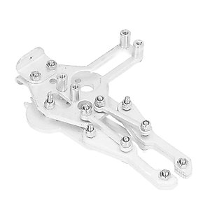 Robot Clamp, Mechanical Claw Arm Robot Clamp Aluminium Alloy High Strength Accessory Educational Science Kits for MG995 Servo, Childrens Electronics robot kit robot arm robot claw