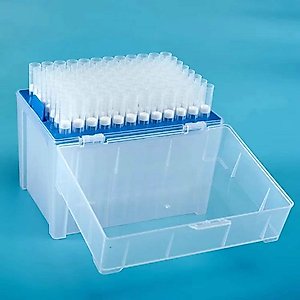 1000µL Filtering Pipette Tips - Universal Filter Pipette Tips - Racked,RNase/DNase Free & Pyrogen Safe, Clear, 96 Tips/Rack Pk x 10 Racks（960 Tips）