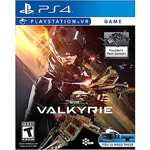 PlayStation VR Start Bundle 5 Items:VR Headset,Move Controller,PlayStation Camera Motion Sensor,PlayStation 4 Pro 1TB,VR Game Disc PSVR EV-Valkyrie