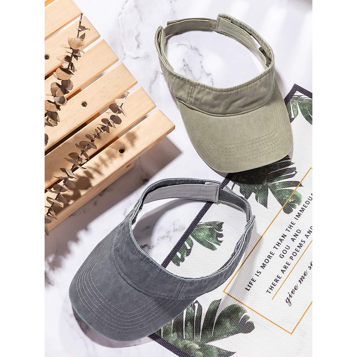 4 Pieces Sun Visor Sun Sports Adjustable Visor Sport Wear Athletic Visor Golf Hat for Men Women Multicoloured