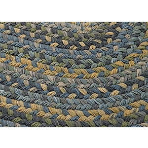 Colonial Mills Rustica Braided Rug, 4 by 6', Whipple Blue