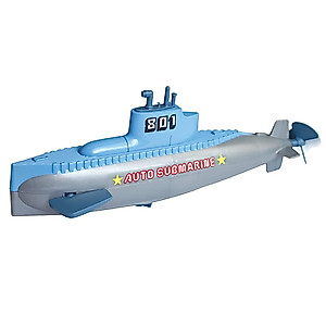 NEXTAKE Windup Submarine Bath Toy Clockwork Pigboat Floating Toy SUB Tub Toy Swimming Bathtub Toy Water Toy Fish Tank Toy Submarine Model Toy for Boys and Girls