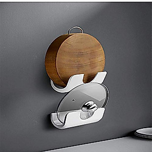 NEIDE Kitchenware Rack Adjustable Pan and Pot Lid Organizer-Kitchen Shelves Pot Lid Rack Pan Rack Shelf C Board Holder Storage Pot Lid Organizer Stands Tapas Cover Stand Dish Kitchen Rack