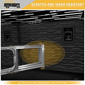 Utiiy Seat Back Cover Fit for 2018-2024 Jeep Wrangler JL Unlimited 4X4 Rear Cargo Mat with Subwoofer Seat Back Protector Backrest Mat Cover for Jeep Wrangler JL 4 Door Accessories(Backrest Mats)