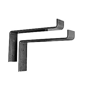 2 Pack - Lip Shelf Bracket, Iron Shelf Brackets, Metal Shelf Bracket, Industrial Shelf Bracket, Modern Shelf Bracket, Shelving