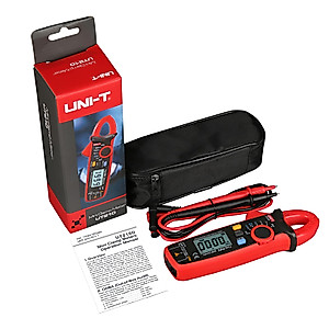 UNI-T AC/DC Clamp Meter UT210D Amp Meter Clamp Multimeter Tester Digital Voltmeter Continuity Tester Capacitor Mini Ammeter Hvac Tool